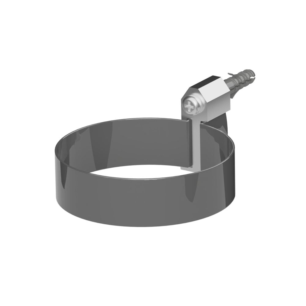 Galeco Round PVC Socket Downpipe Kit Graphite Grey - 100mm Diameter