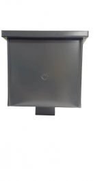 Square Steel Gutter Hopper - Graphite